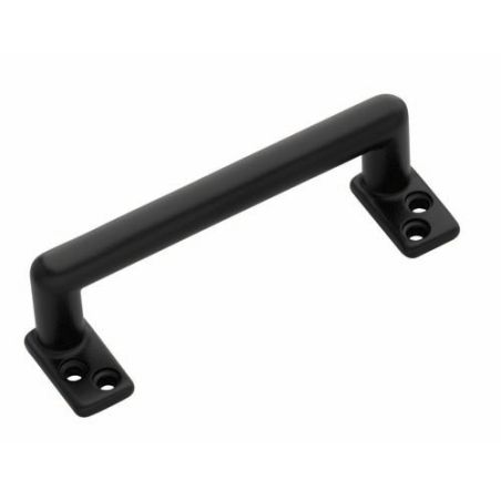 Handgreep recht 108mm mat zwart - Deurbeslagdirect.nl